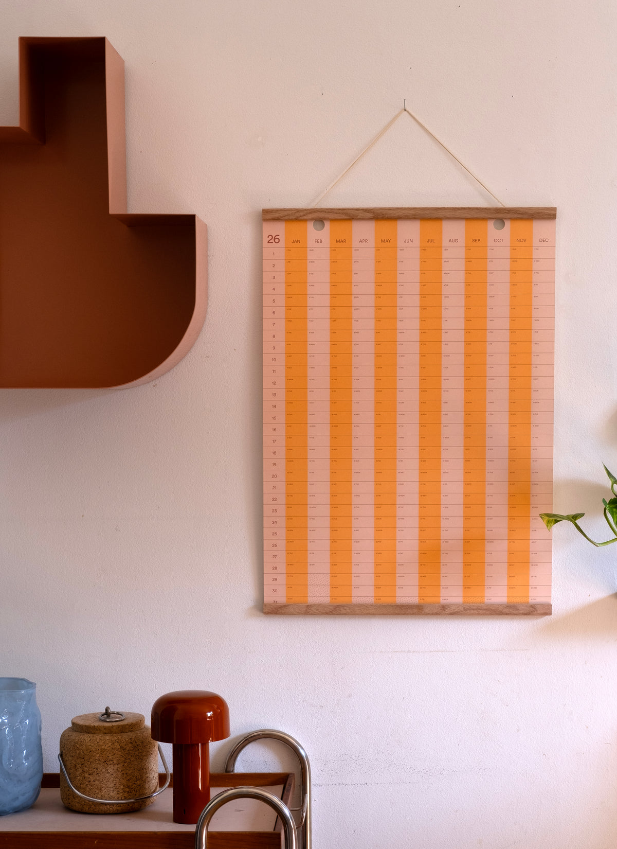 2026 Stripe Calendar 50x70cm – Yearcalendar